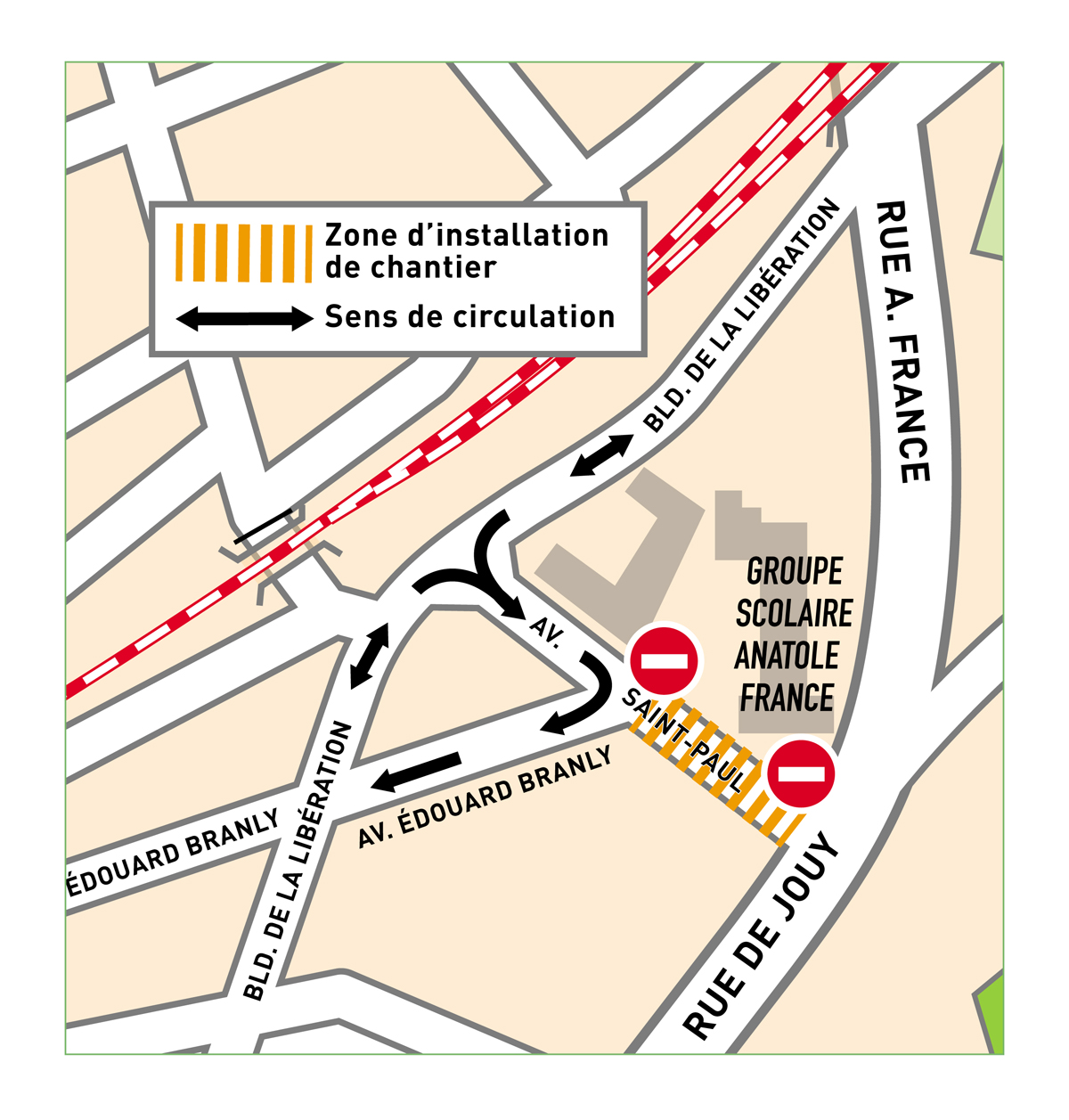 La circulation pendant le chantier - Ville de Chaville